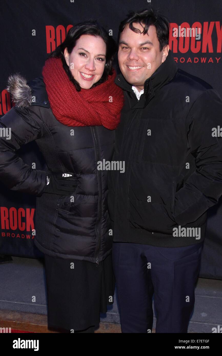 Opening Night of Broadway's Rocky at the Winter Garden Theatre ...