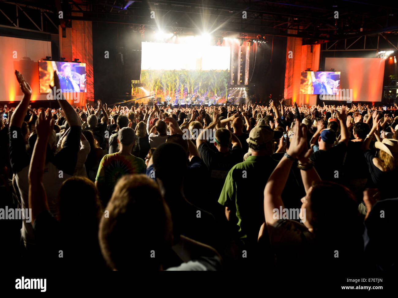 John Mellencamp performing at Farm Aid 2014 Stock Photo - Alamy