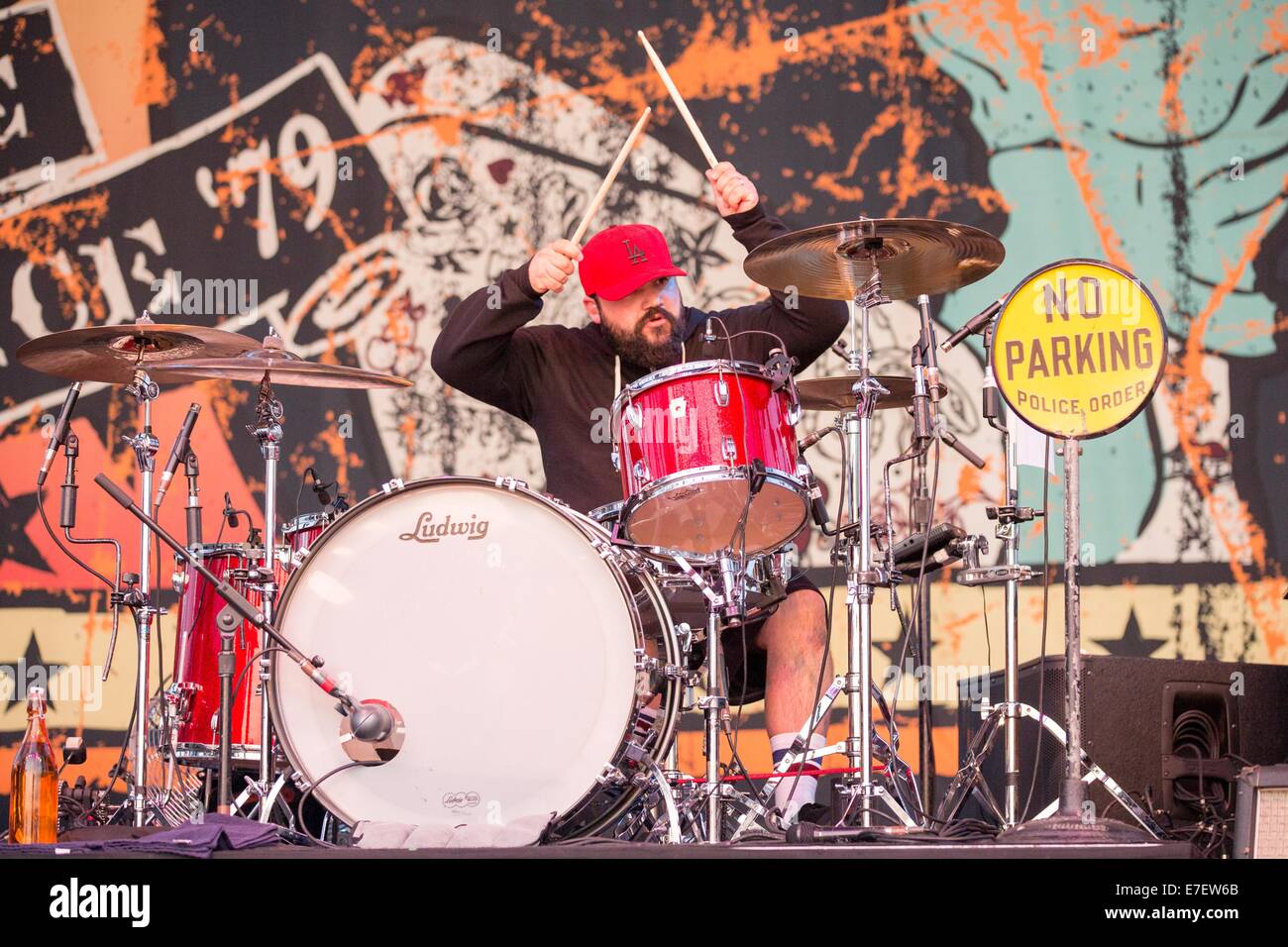 Chicago, Illinois, USA. 14th Sep, 2014. Drummer DAVID HILDAGO JR. of ...