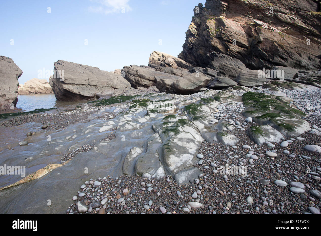 Heddon's Mouth Bay North Devon Stock Photo - Alamy