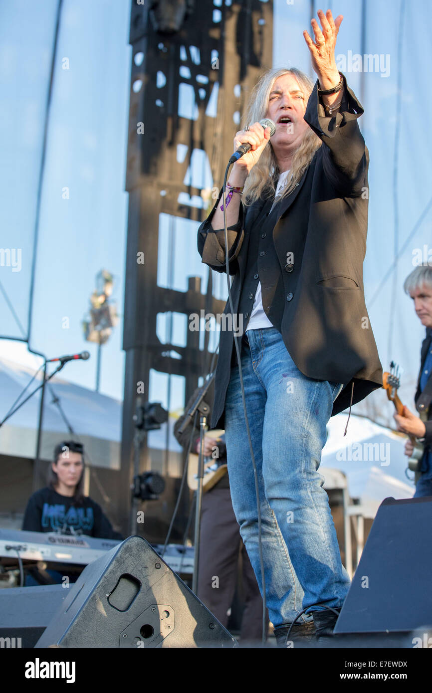 Chicago, Illinois, USA. 14th Sep, 2014. Singer-songwriter PATTI SMITH ...