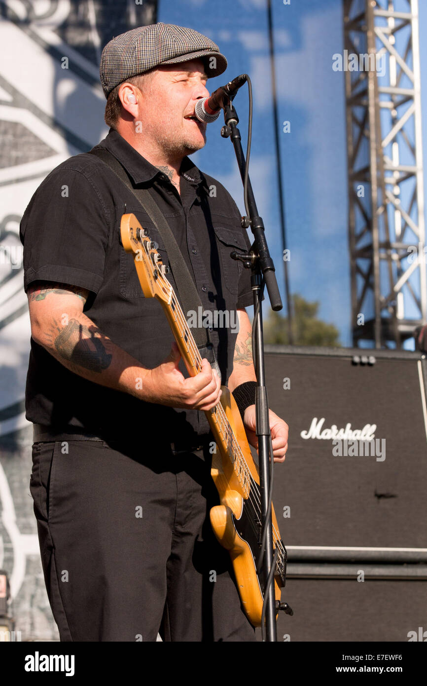 Chicago, Illinois, USA. 14th Sep, 2014. Bassist KEN CASEY of the band ...