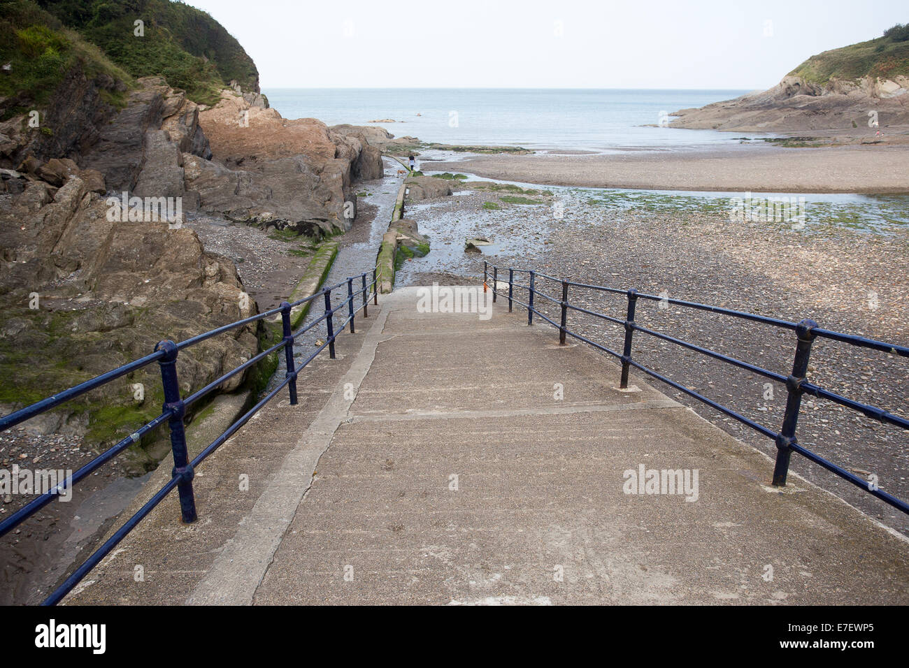 beach Hele Bay Ilfracombe North Devon Stock Photo - Alamy