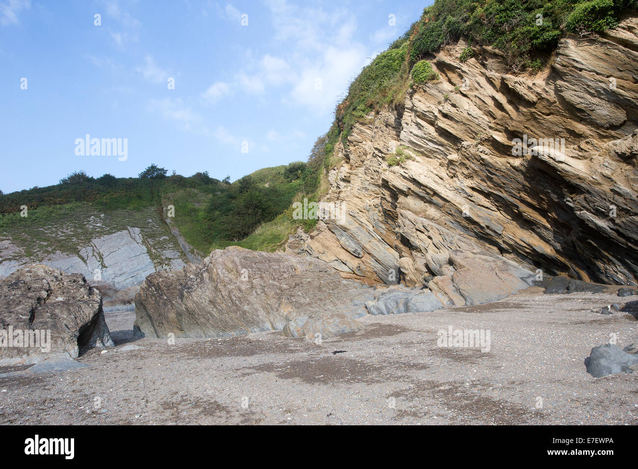 beach Hele Bay Ilfracombe North Devon Stock Photo - Alamy