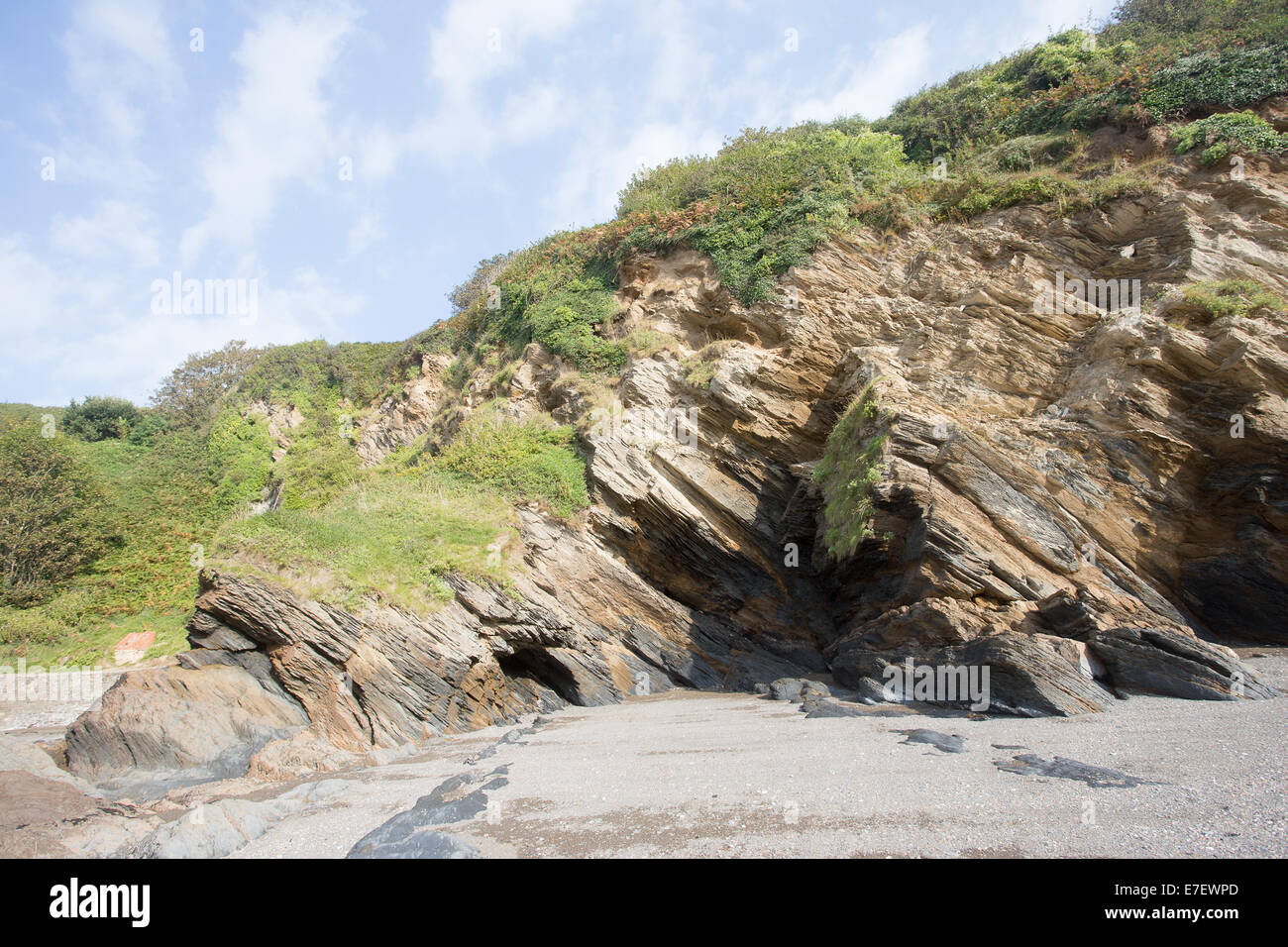 beach Hele Bay Ilfracombe North Devon Stock Photo - Alamy