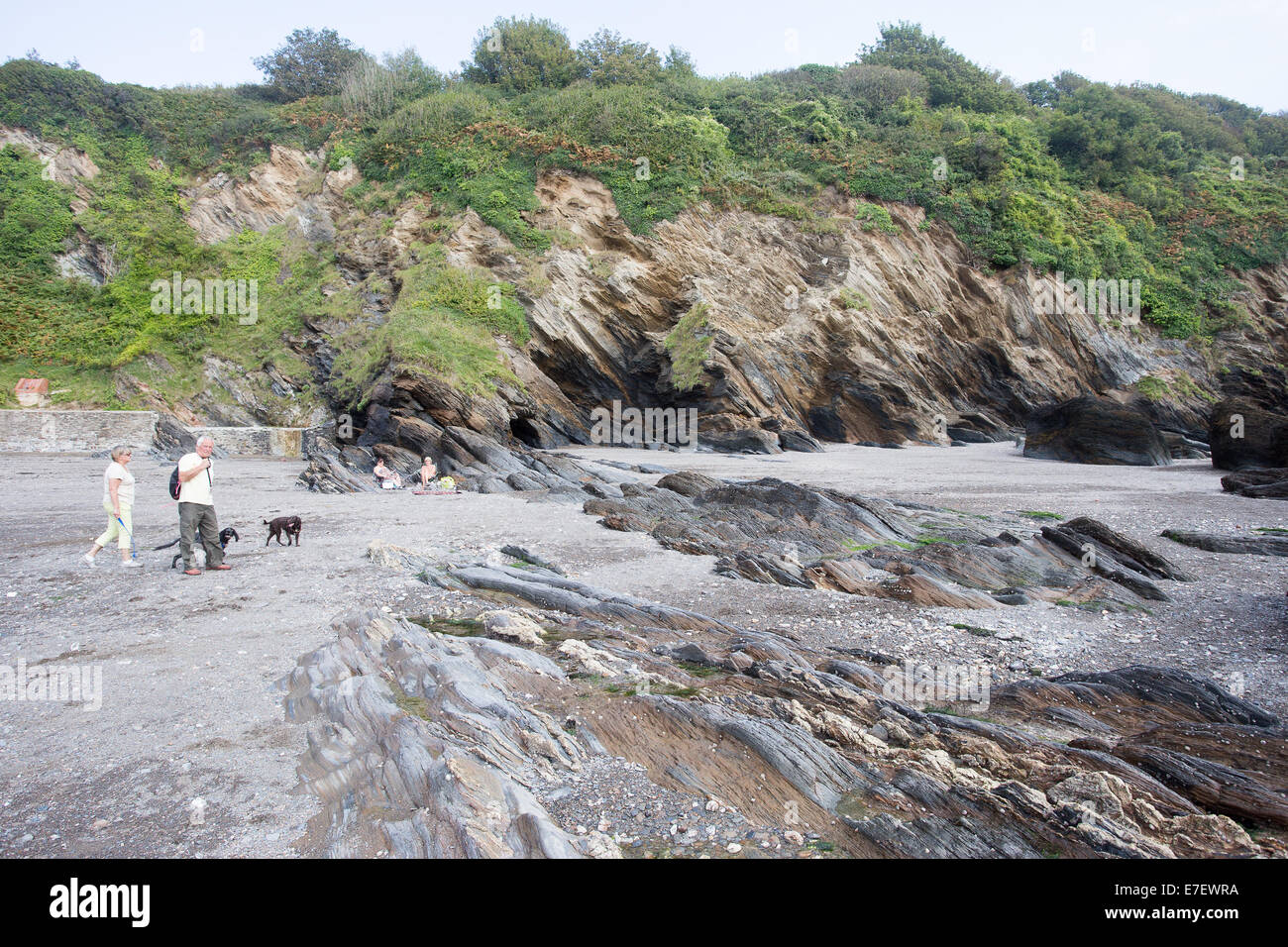 beach Hele Bay Ilfracombe North Devon Stock Photo - Alamy