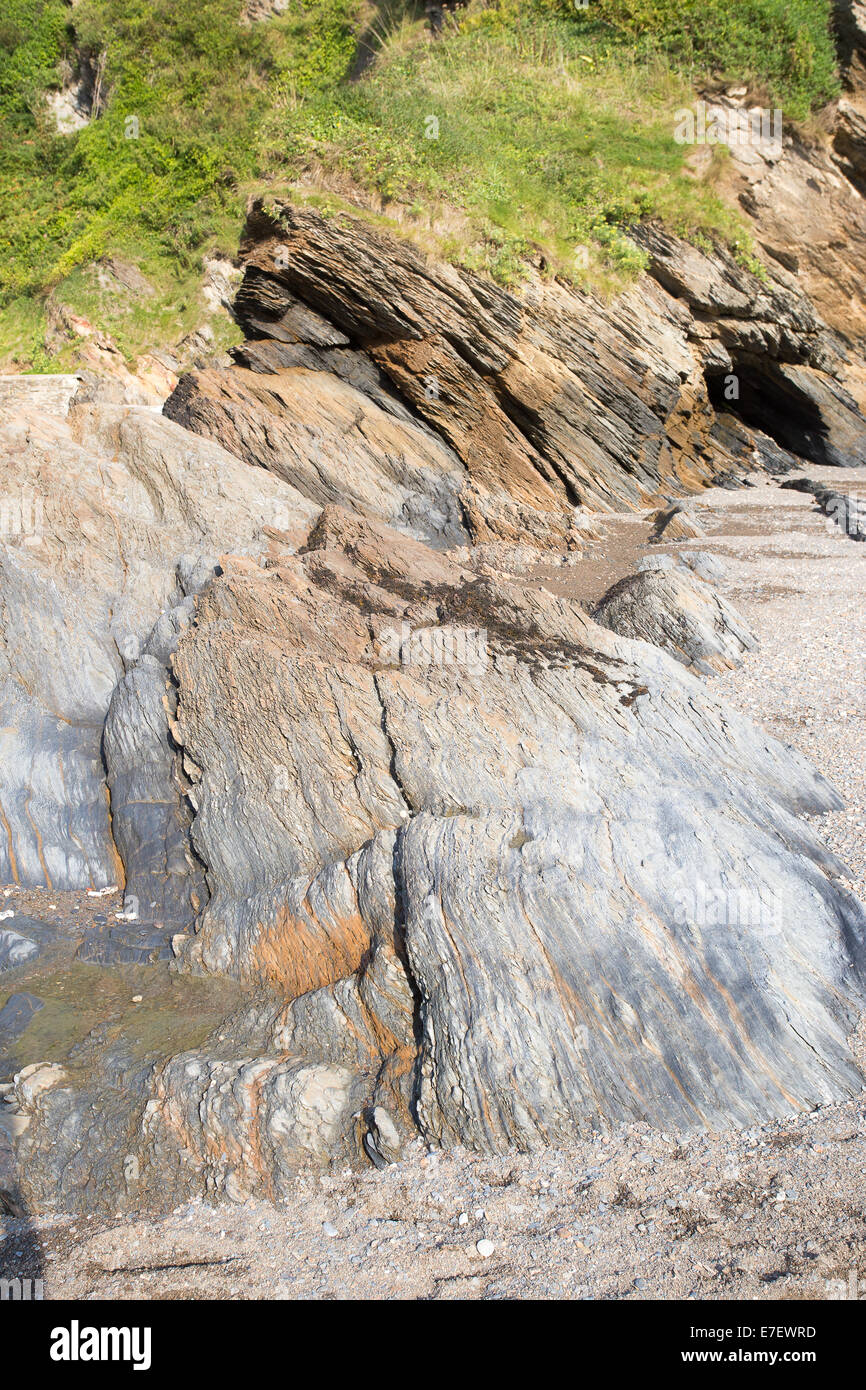 beach Hele Bay Ilfracombe North Devon Stock Photo - Alamy