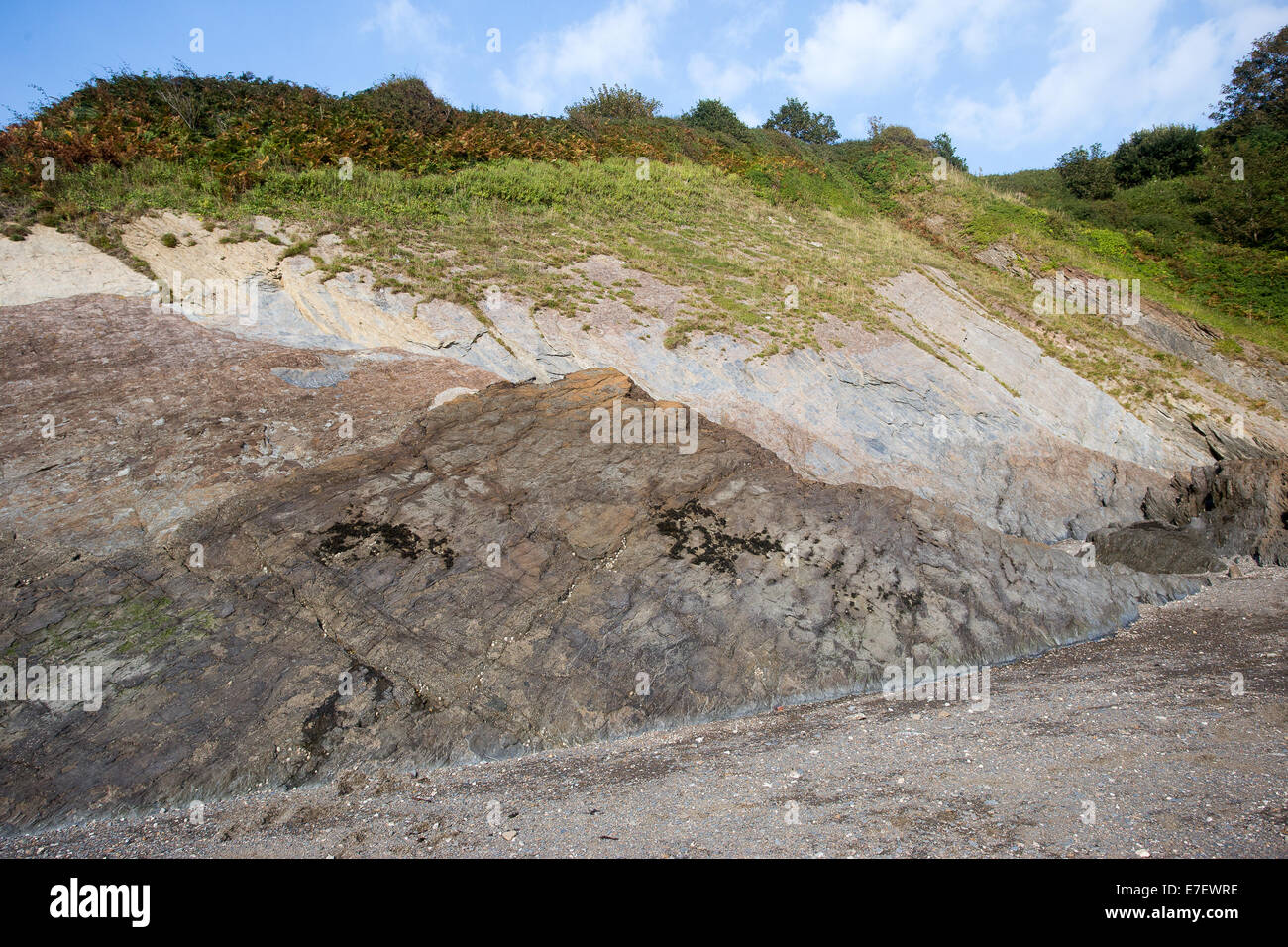 beach Hele Bay Ilfracombe North Devon Stock Photo - Alamy