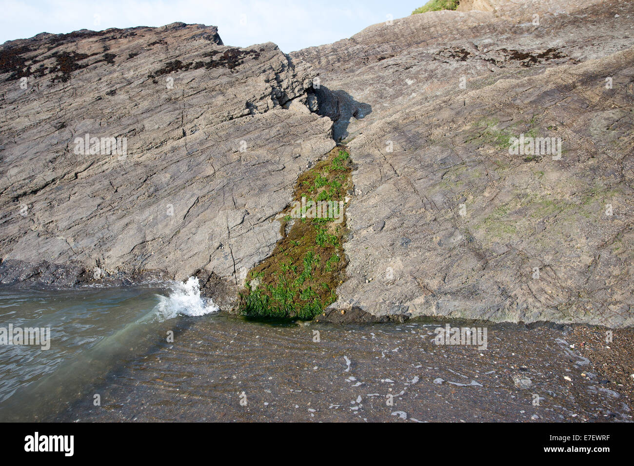 beach Hele Bay Ilfracombe North Devon Stock Photo - Alamy