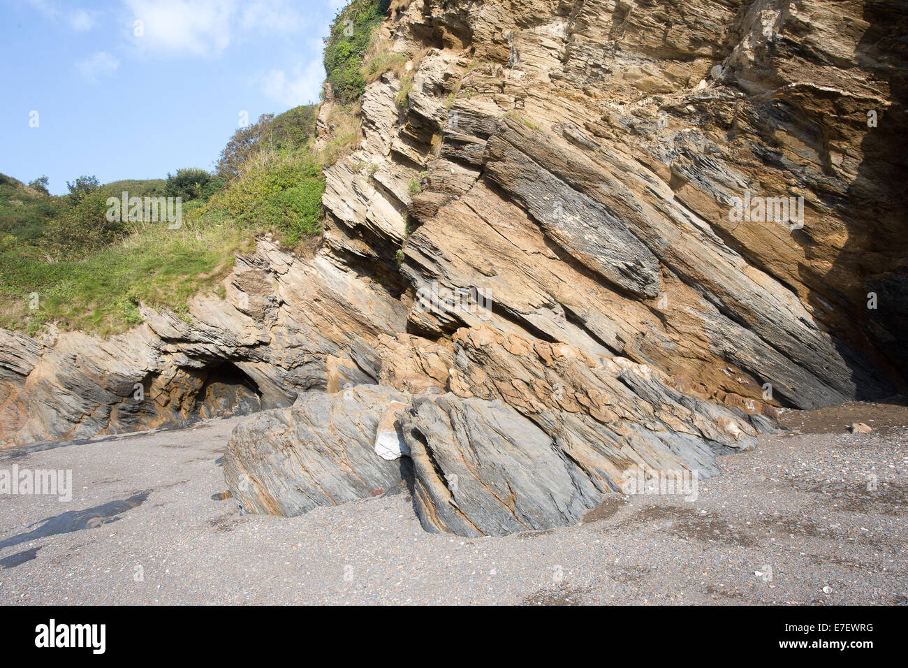 beach Hele Bay Ilfracombe North Devon Stock Photo - Alamy