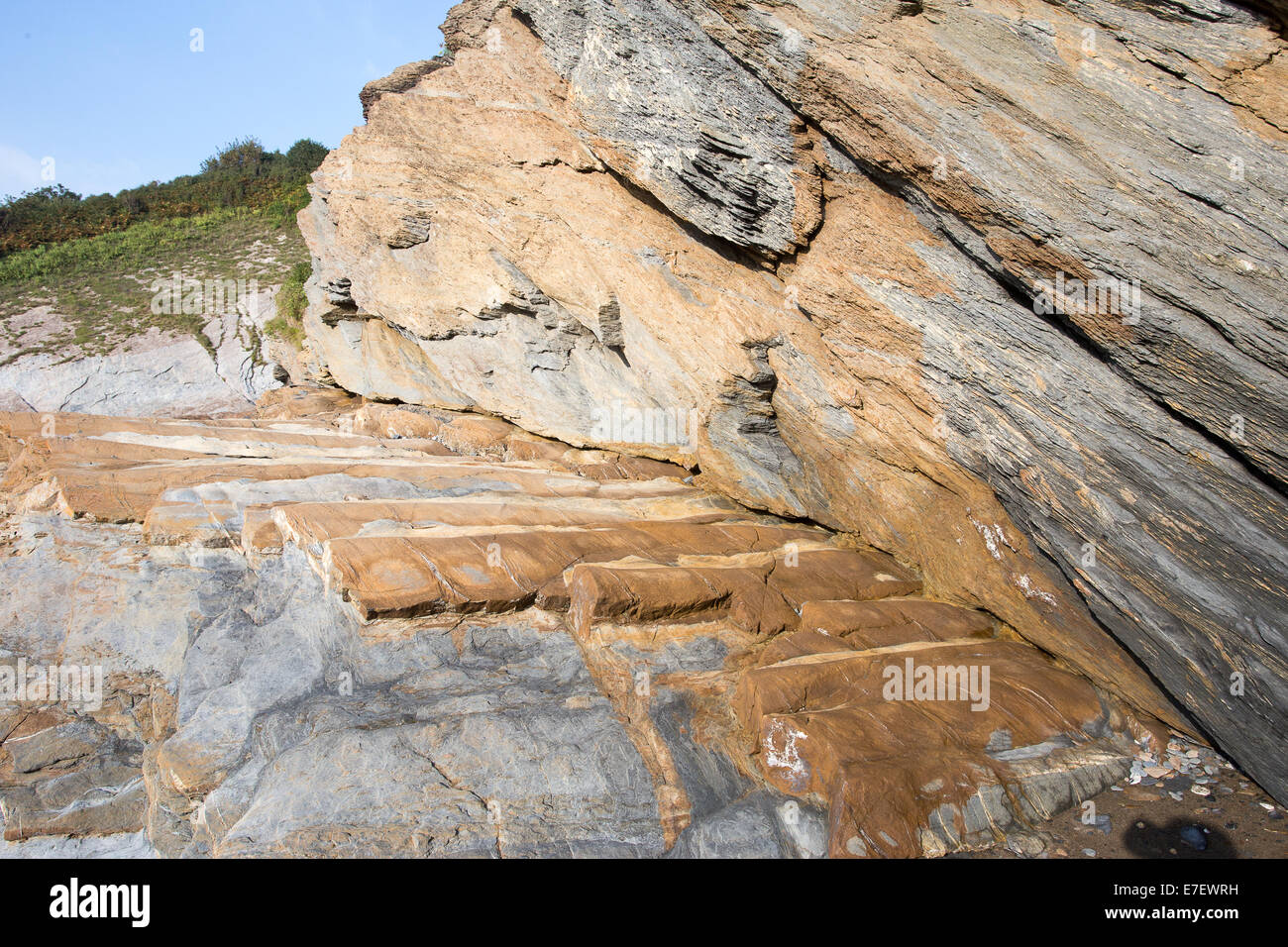 beach Hele Bay Ilfracombe North Devon Stock Photo - Alamy