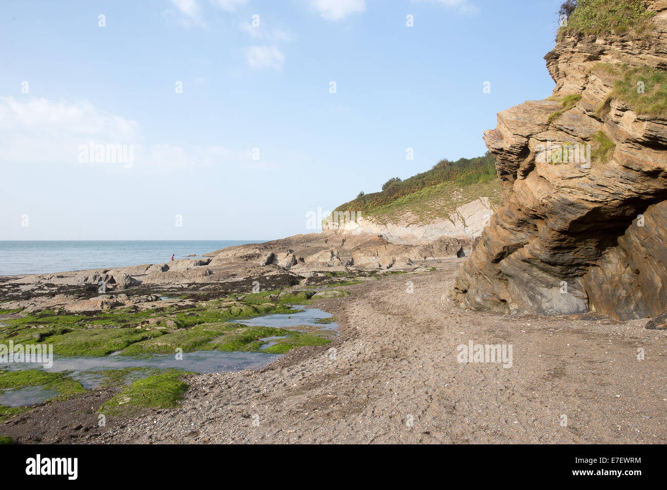 beach Hele Bay Ilfracombe North Devon Stock Photo - Alamy