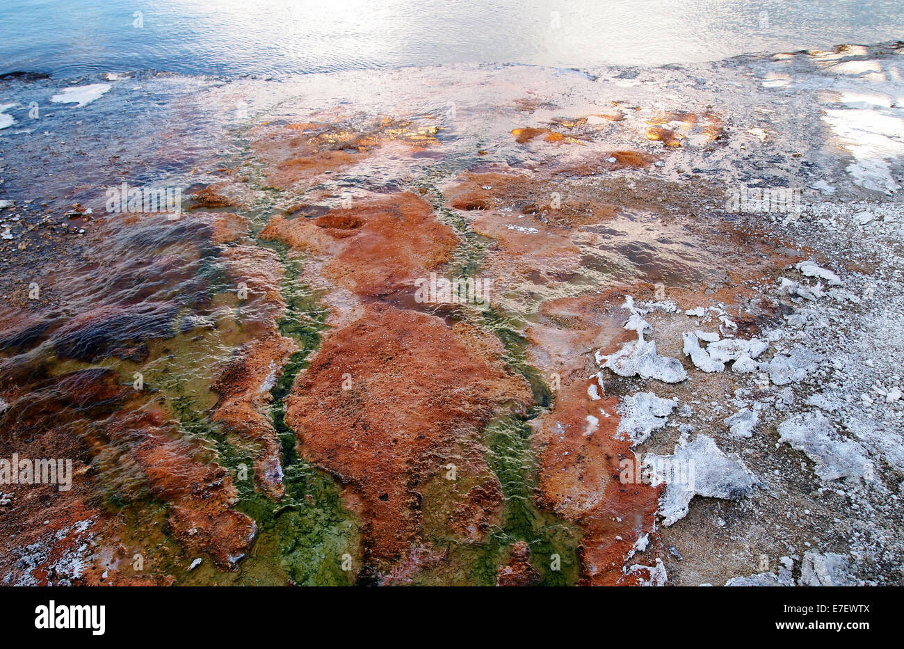 Image of Hot Springs in Southern part of Yellowstone National Park ...