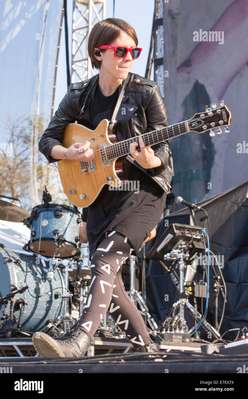 Chicago, Illinois, USA. 14th Sep, 2014. Musician SARA QUIN of the band ...