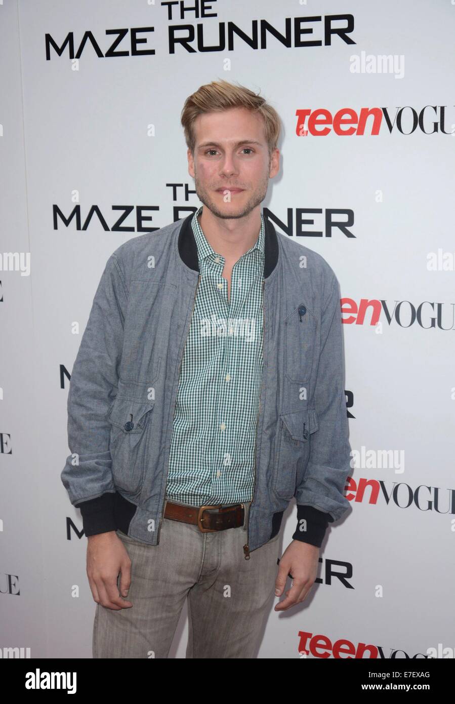 New York, NY, USA. 15th Sep, 2014. Zachary Booth at arrivals for THE ...