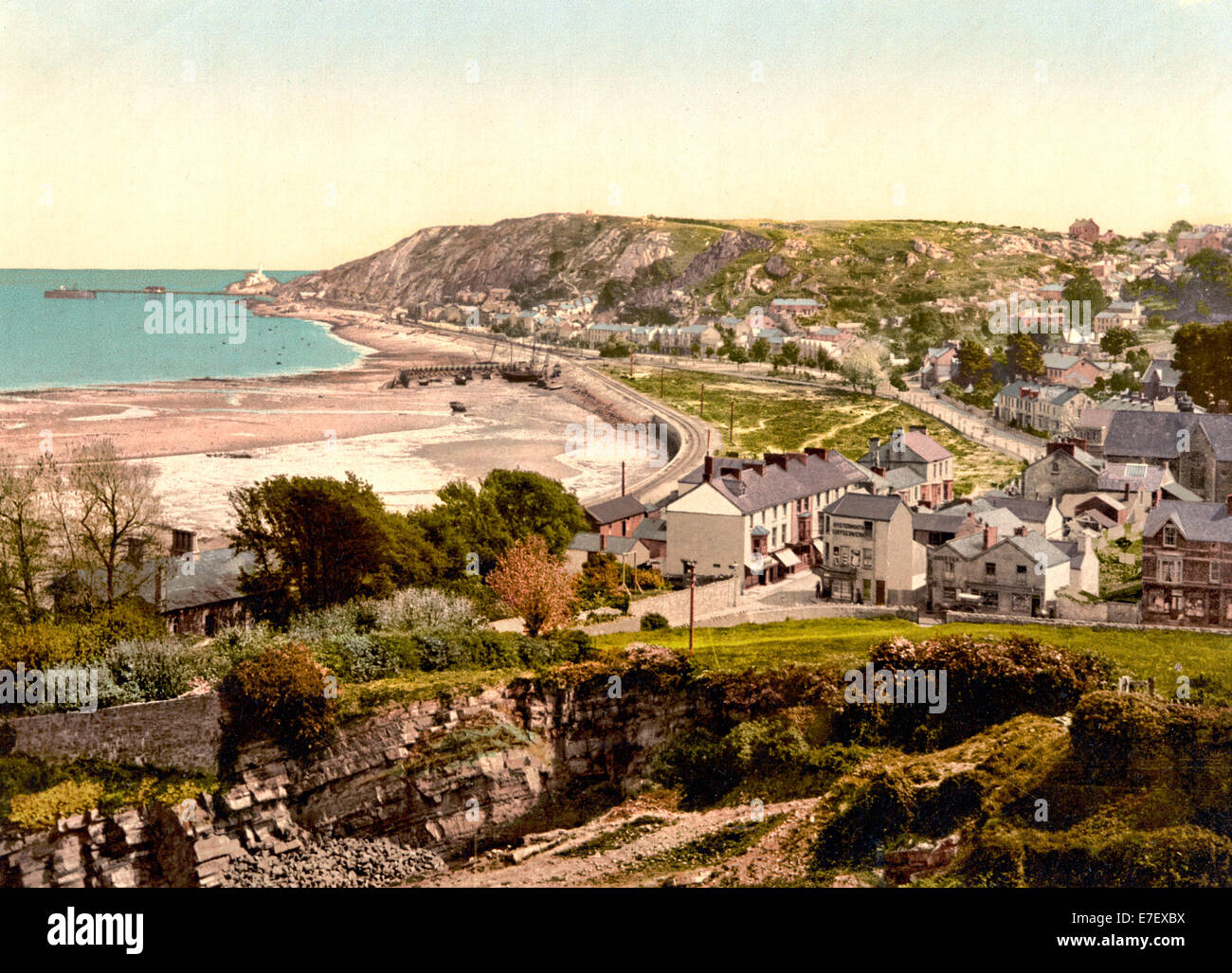 General view, Mumbles, Wales, circa 1900 Stock Photo - Alamy
