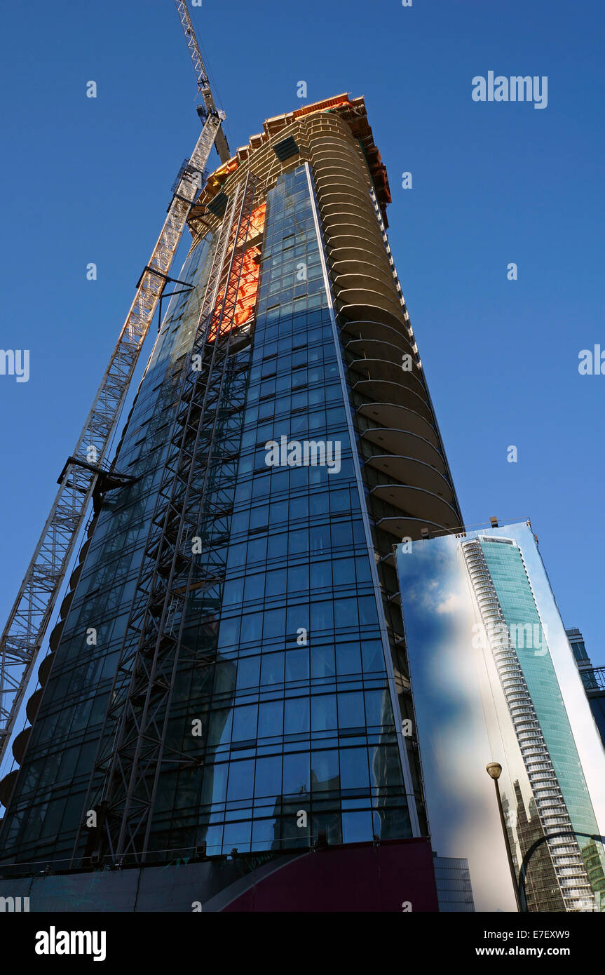Trump International Hotel and Tower under construction in 2014 on ...