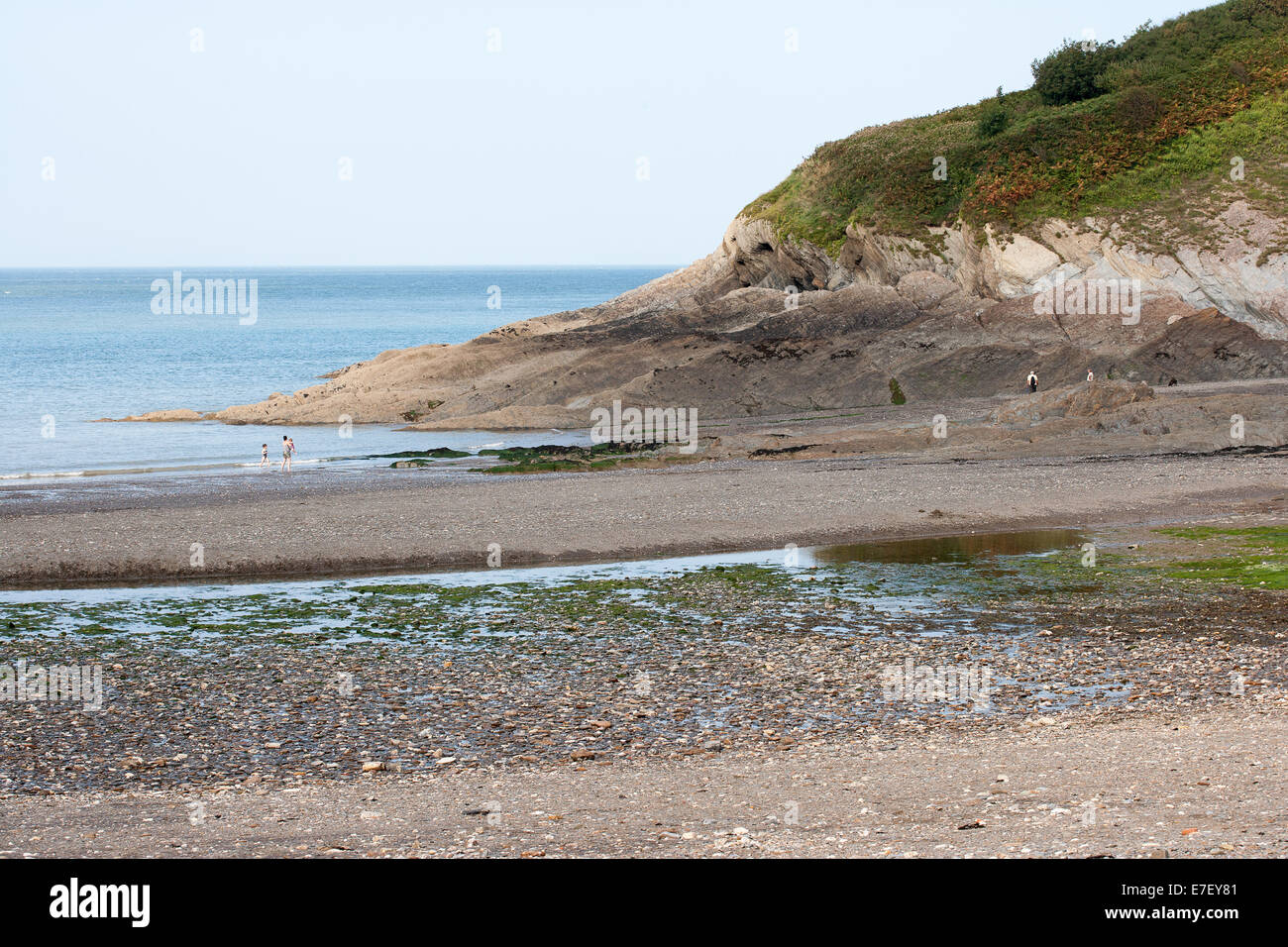 beach Hele Bay Ilfracombe North Devon Stock Photo - Alamy