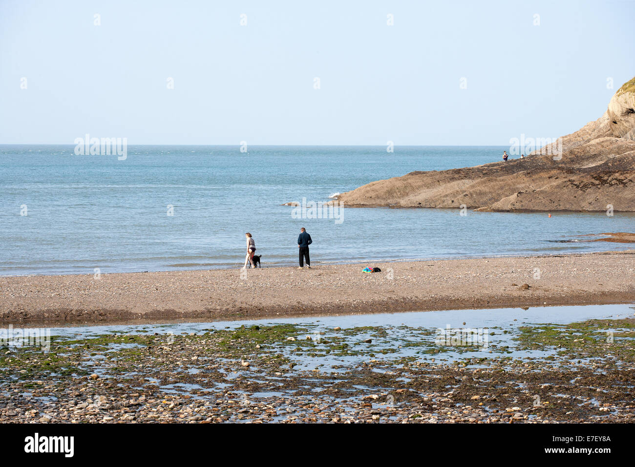 beach Hele Bay Ilfracombe North Devon Stock Photo - Alamy