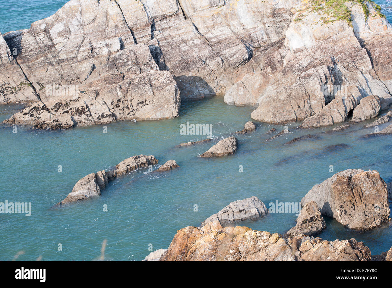 beach Hele Bay Ilfracombe North Devon Stock Photo - Alamy