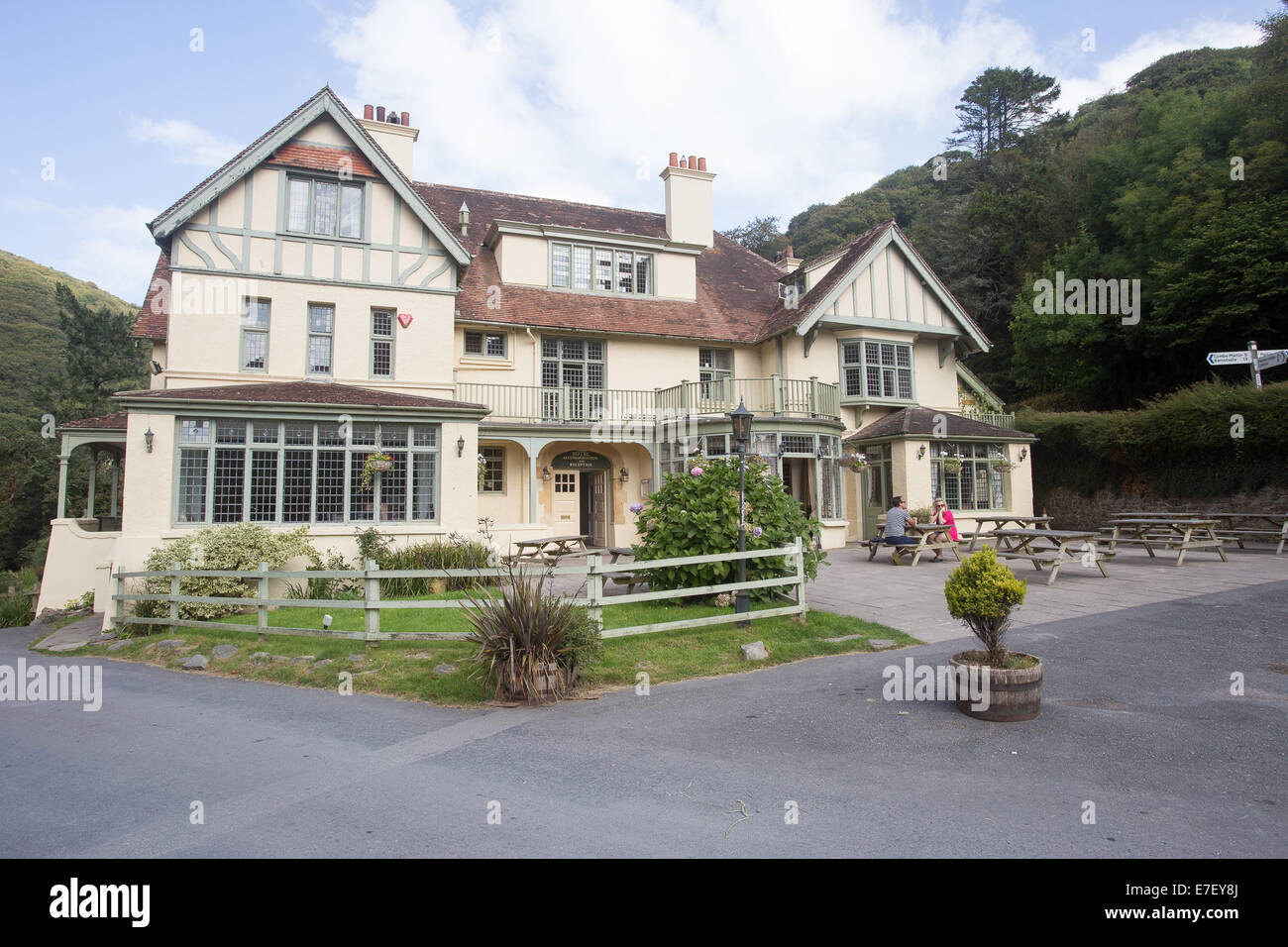 Hunter's Inn Heddon Valley North Devon England UK Stock Photo - Alamy