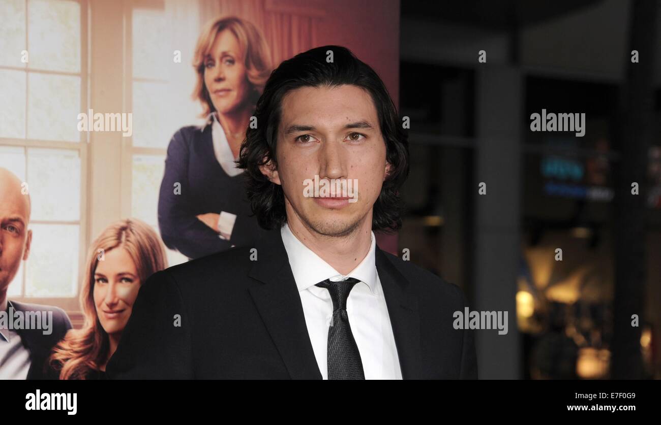 Los Angeles, CA, USA. 15th Sep, 2014. Adam Driver at arrivals for THIS ...