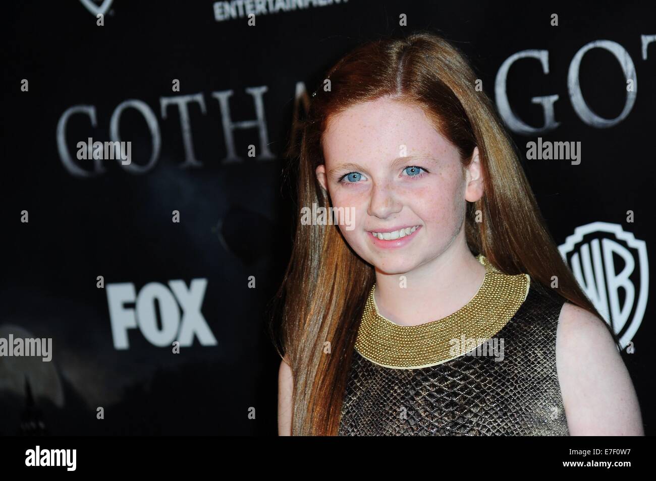 New York, NY, USA. 15th Sep, 2014. Clare Foley at arrivals for GOTHAM Series Premiere, The New ...