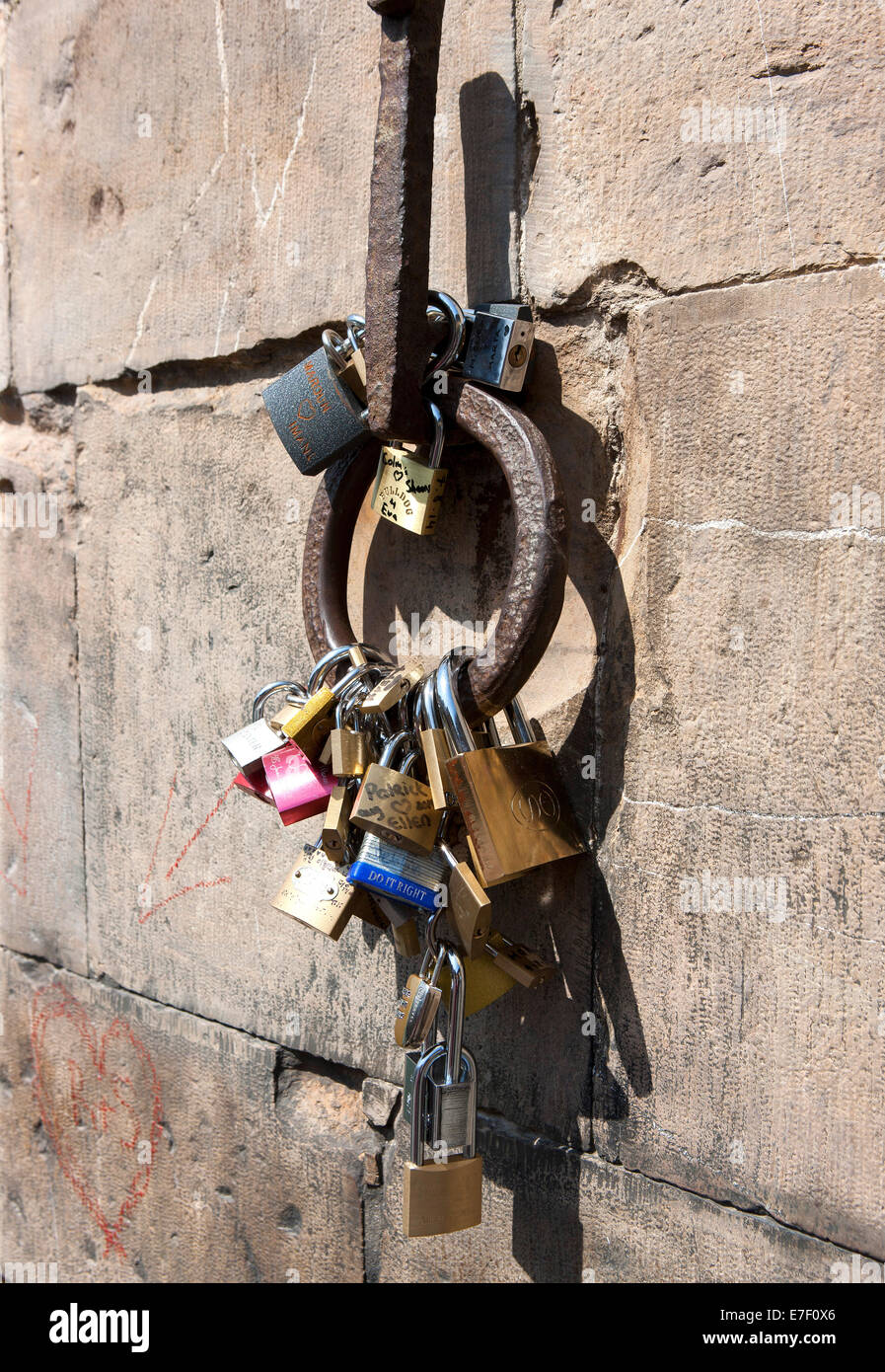 Padlocks making a statement in public places Stock Photo - Alamy