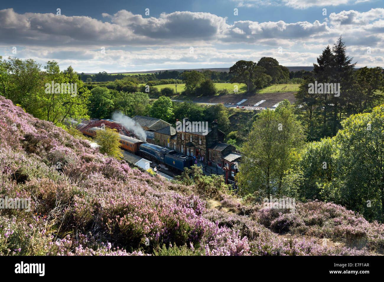 Goathland Station on the North Yorkshire Moors, England Stock Photo - Alamy