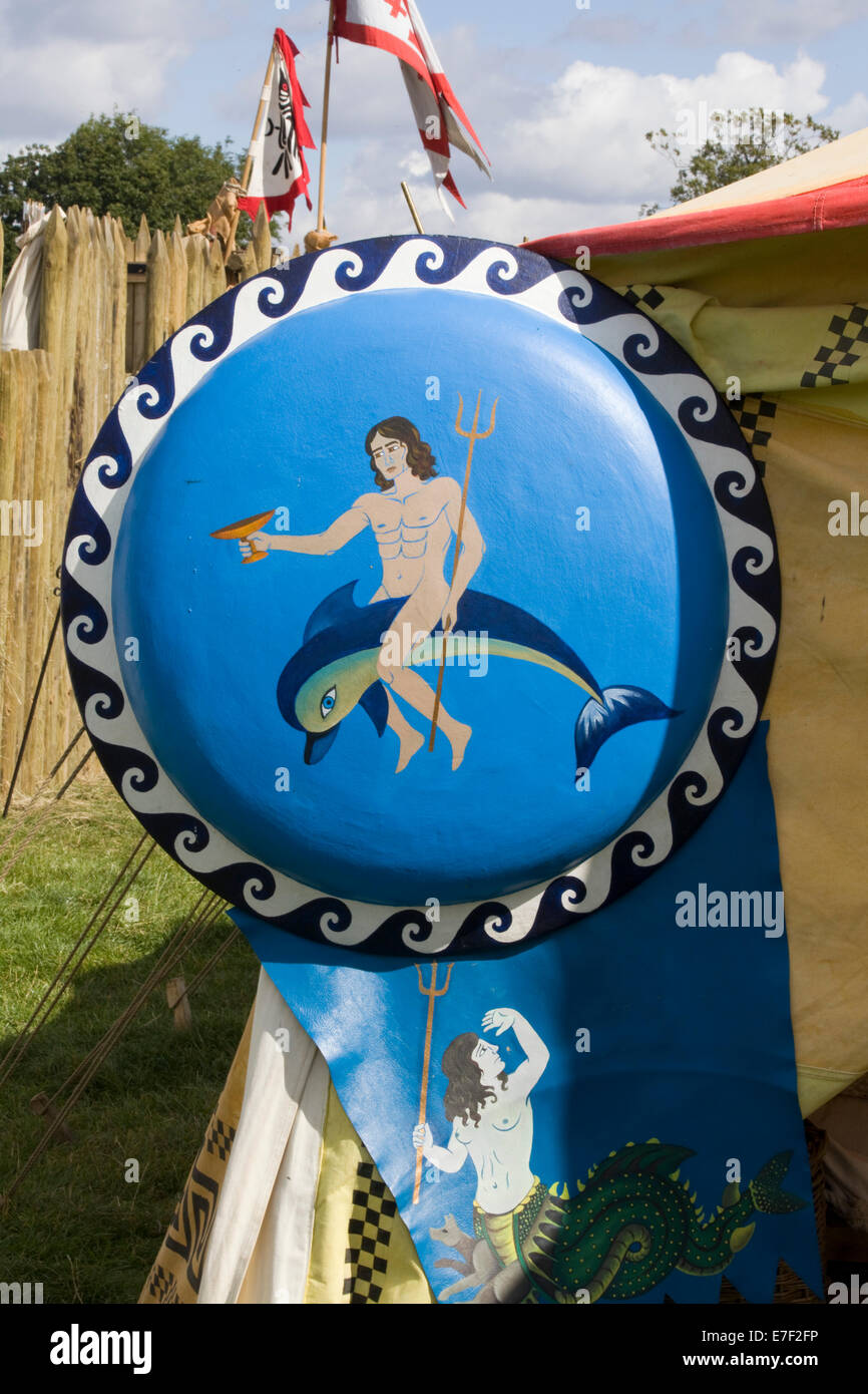 Greek shield hi-res stock photography and images - Alamy