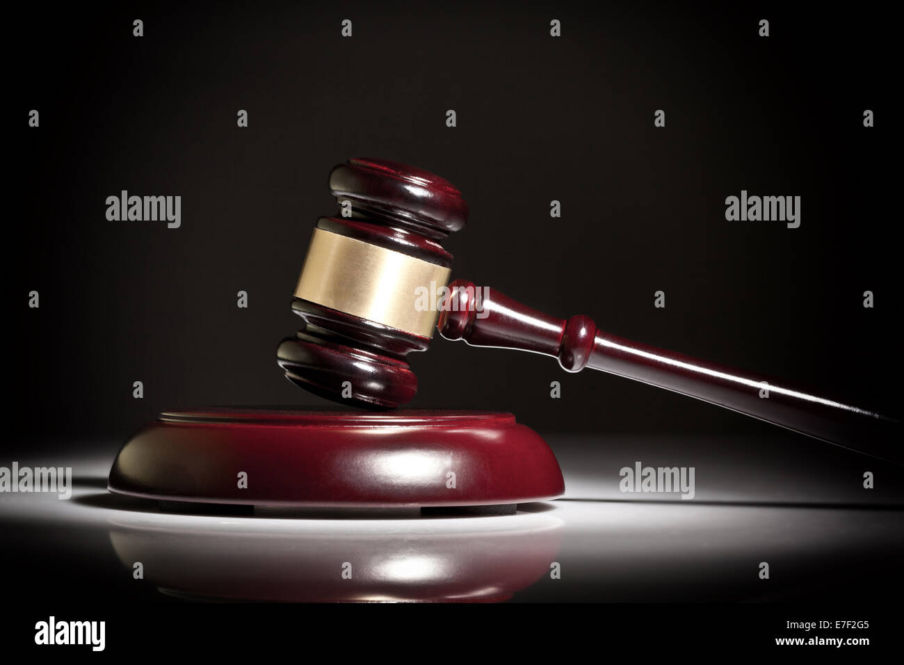 wooden judge gavel on white background Stock Photo - Alamy