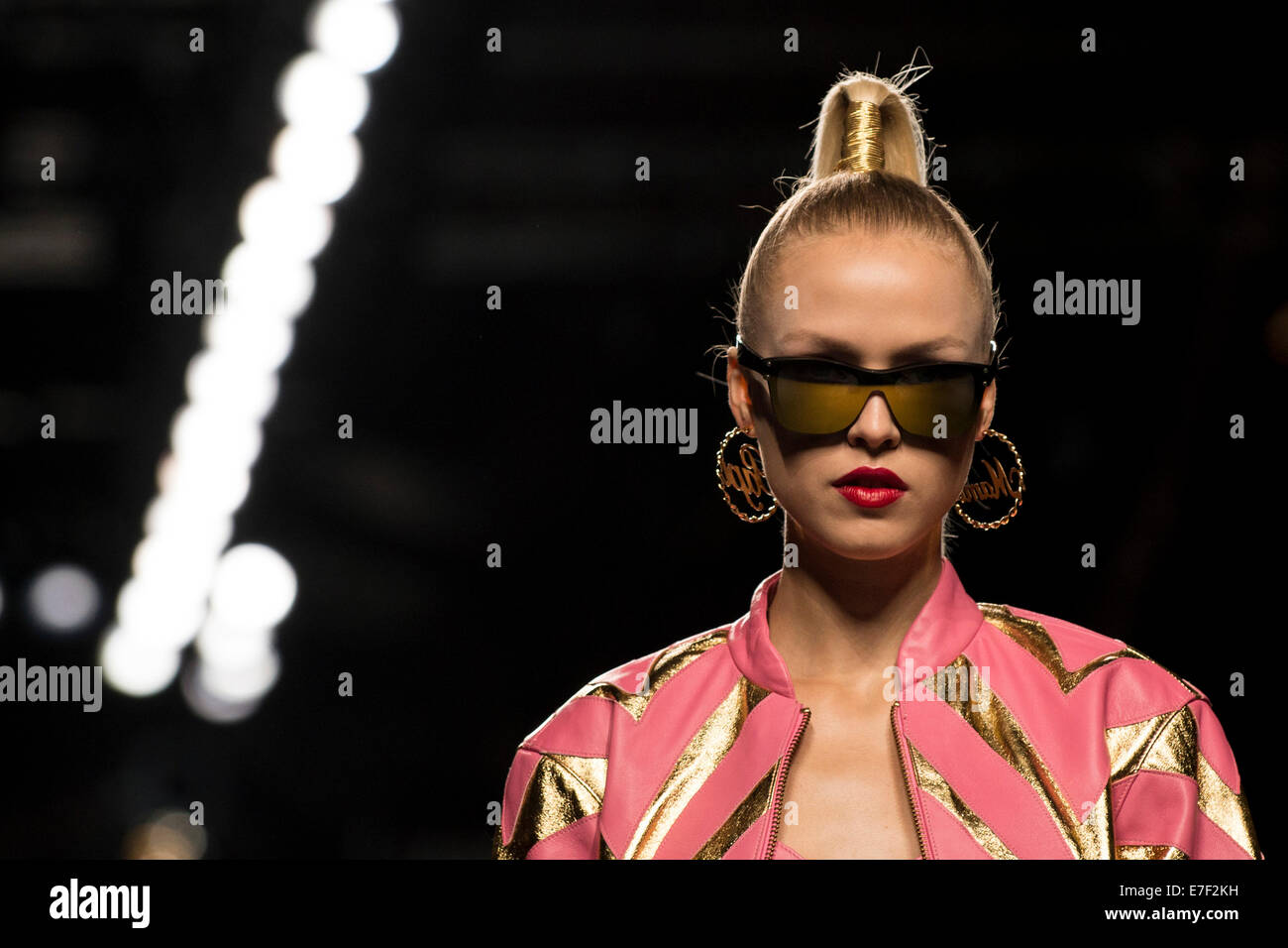 Madrid, Spain. 15th Sep, 2014. Model at the Maria Escote show during ...