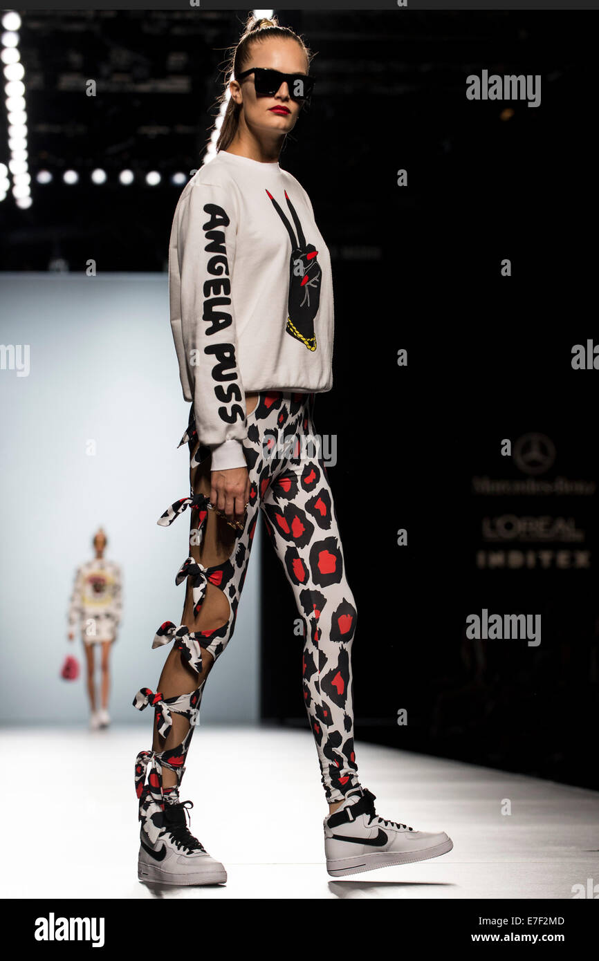 Madrid, Spain. 15th Sep, 2014. Model at the Maria Escote show during ...