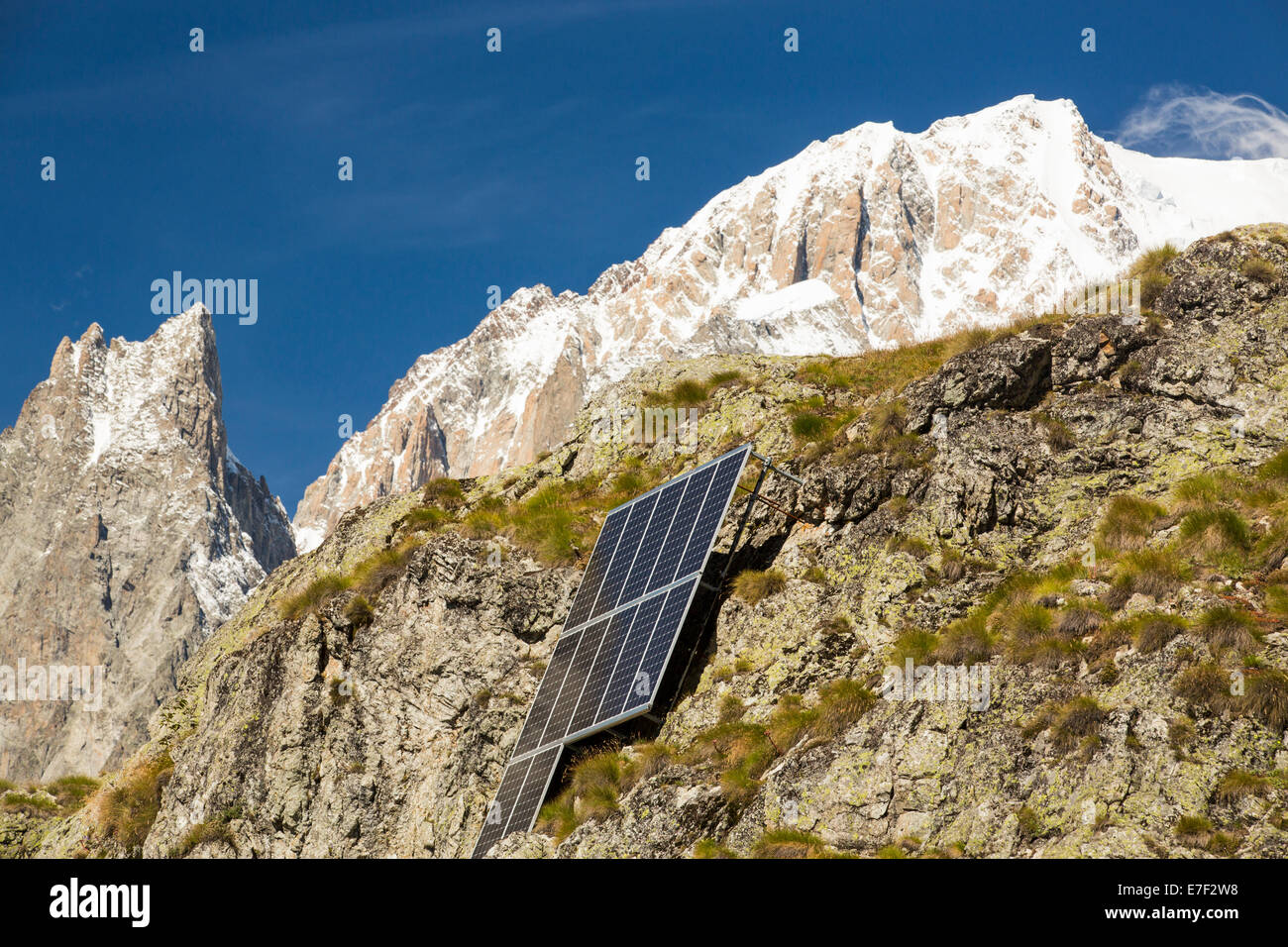 Mountain solar panel hi-res stock photography and images - Alamy