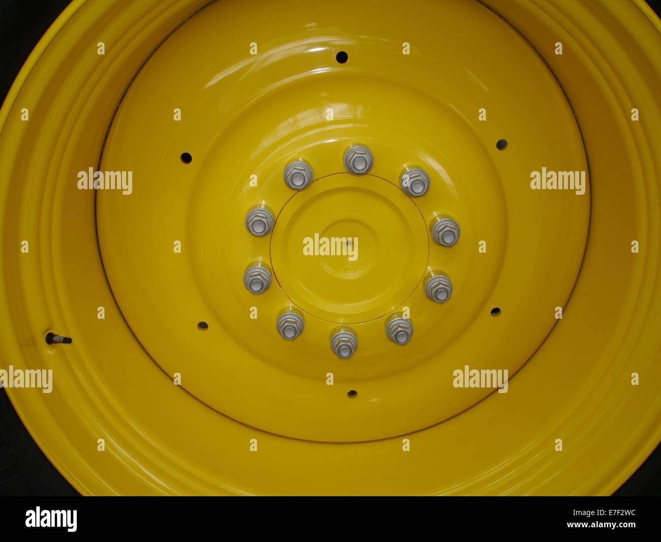 whell tractor with screws and nuts Stock Photo - Alamy