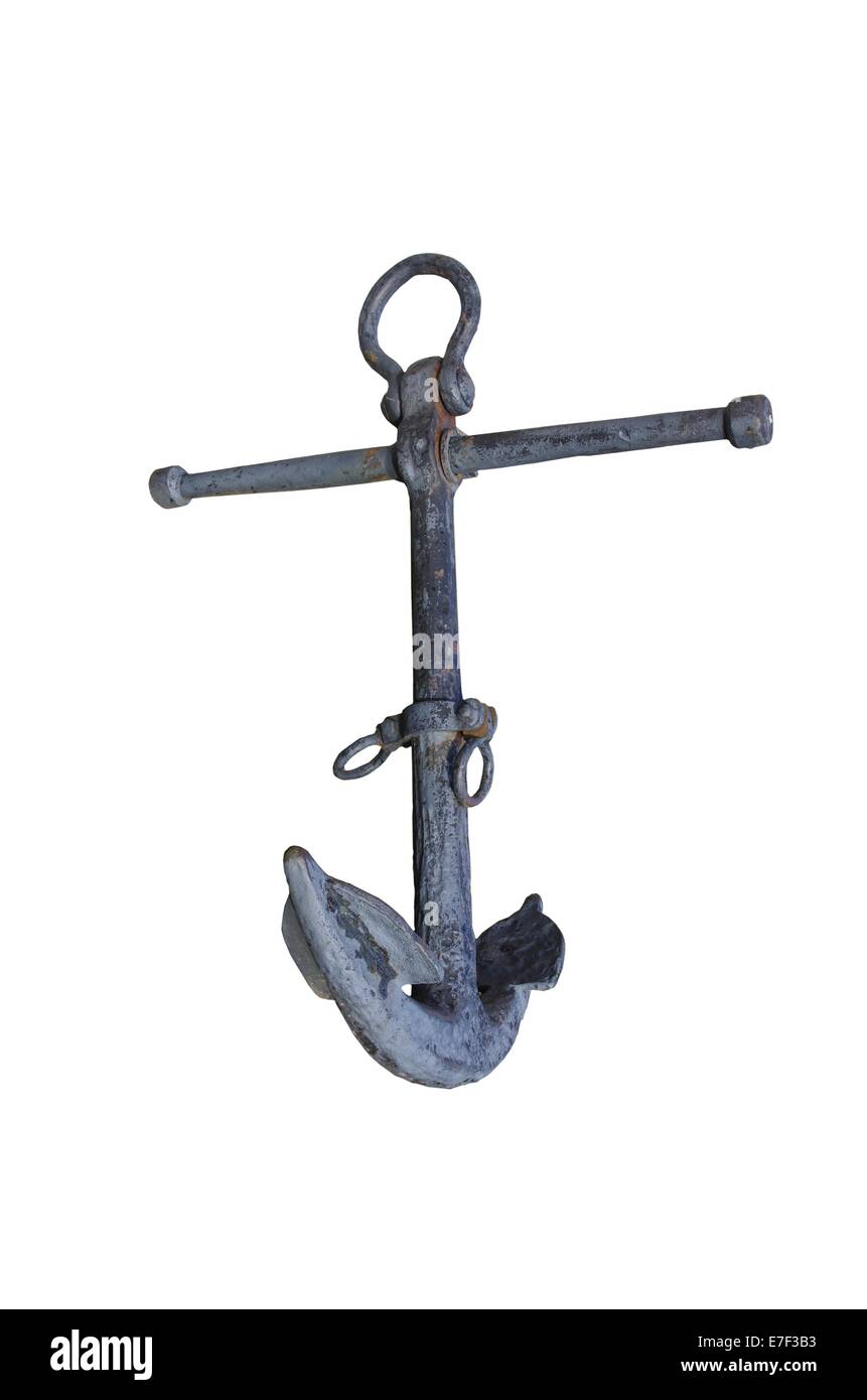 Old anchor ship chain Cut Out Stock Images & Pictures - Alamy