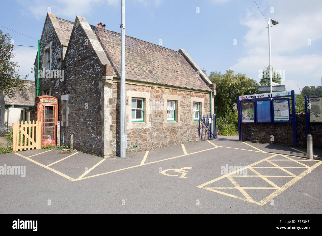 Umberleigh Railway Station Devon England Stock Photo - Alamy