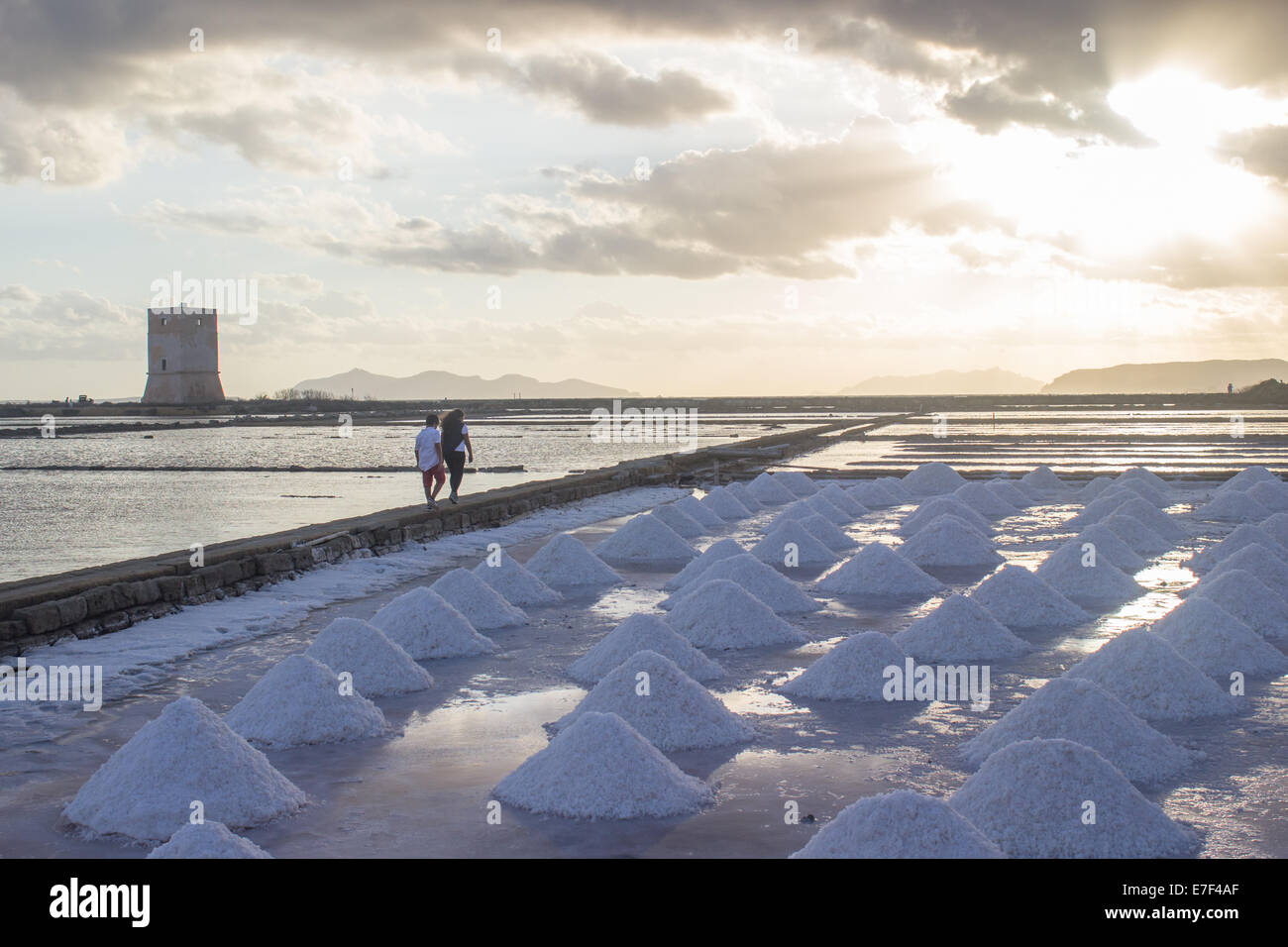 salt mounds "salt marsh" sunset people tourism travel tourists harvest ...