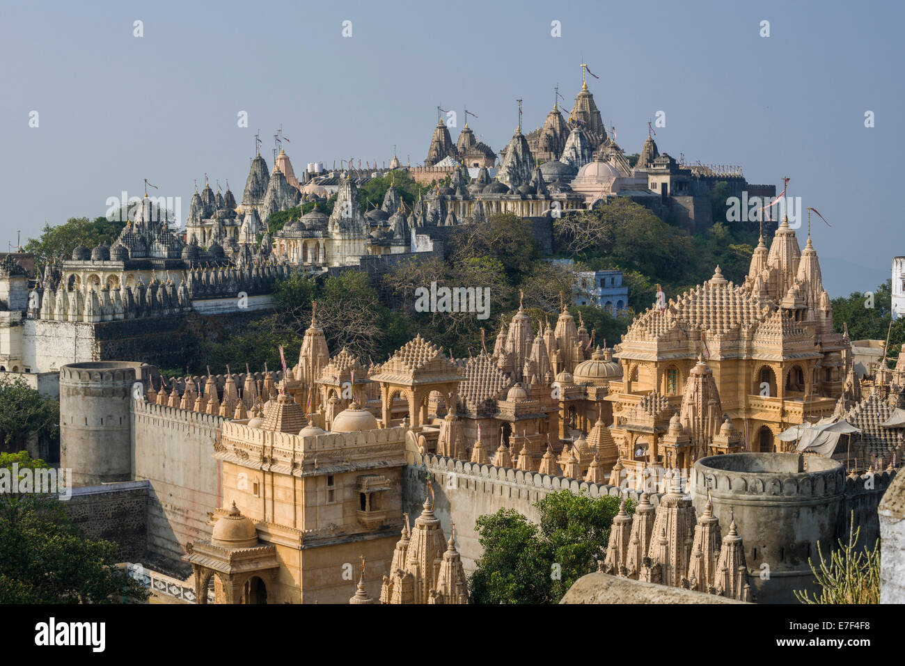 Palitana temples, Mount Shatrunjaya, Palitana, Gujarat, India Stock ...