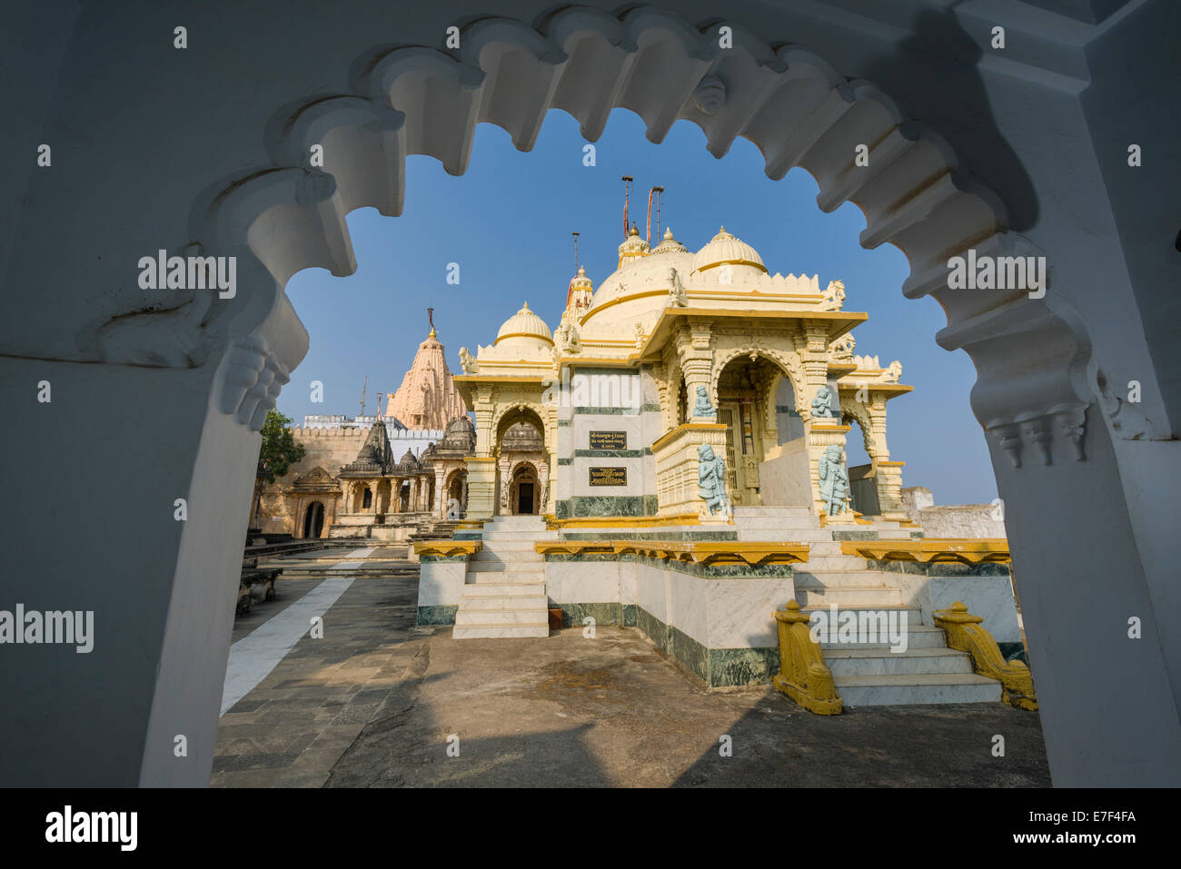 Palitana temples, Mount Shatrunjaya, Palitana, Gujarat, India Stock ...