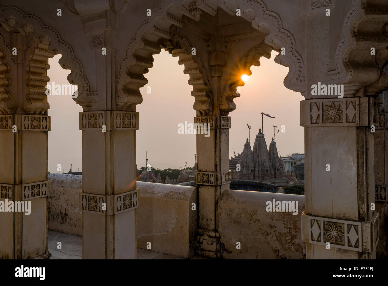 Palitana temples, Mount Shatrunjaya, Palitana, Gujarat, India Stock ...