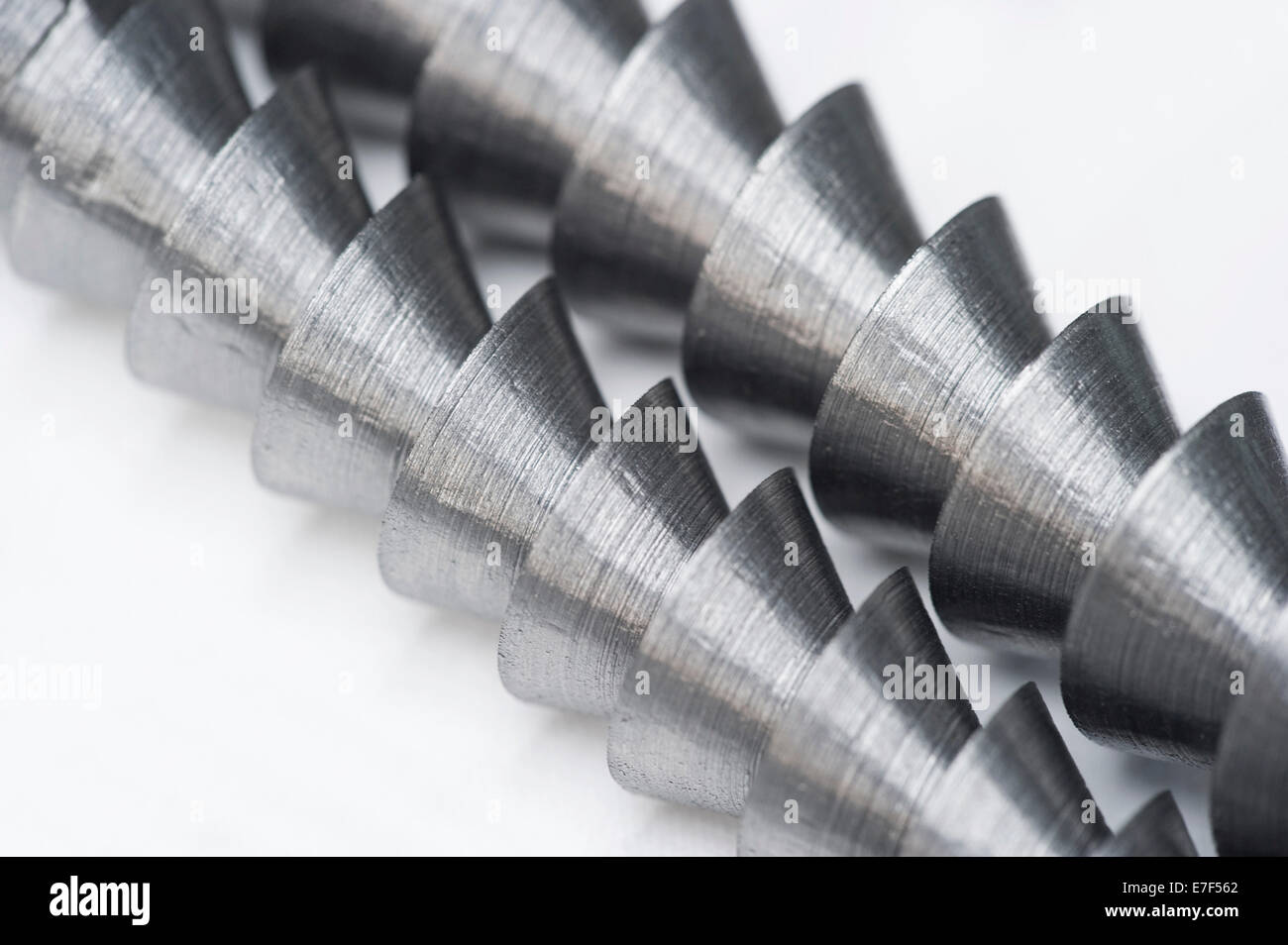 Turned metal shavings created during milling Stock Photo - Alamy