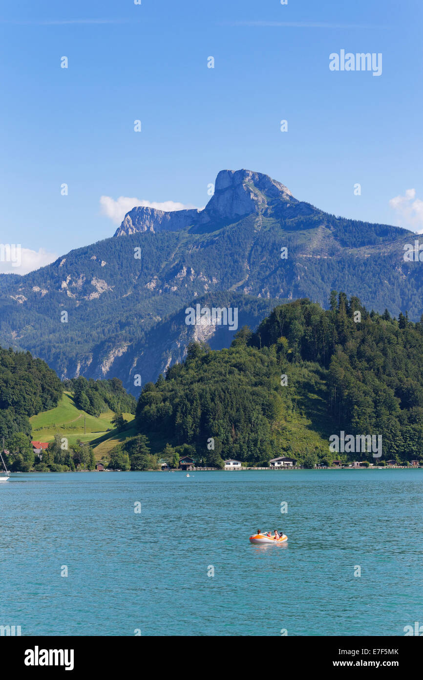 Mondsee Lake with Mt Schafberg, Salzkammergut, Upper Austria, Austria ...