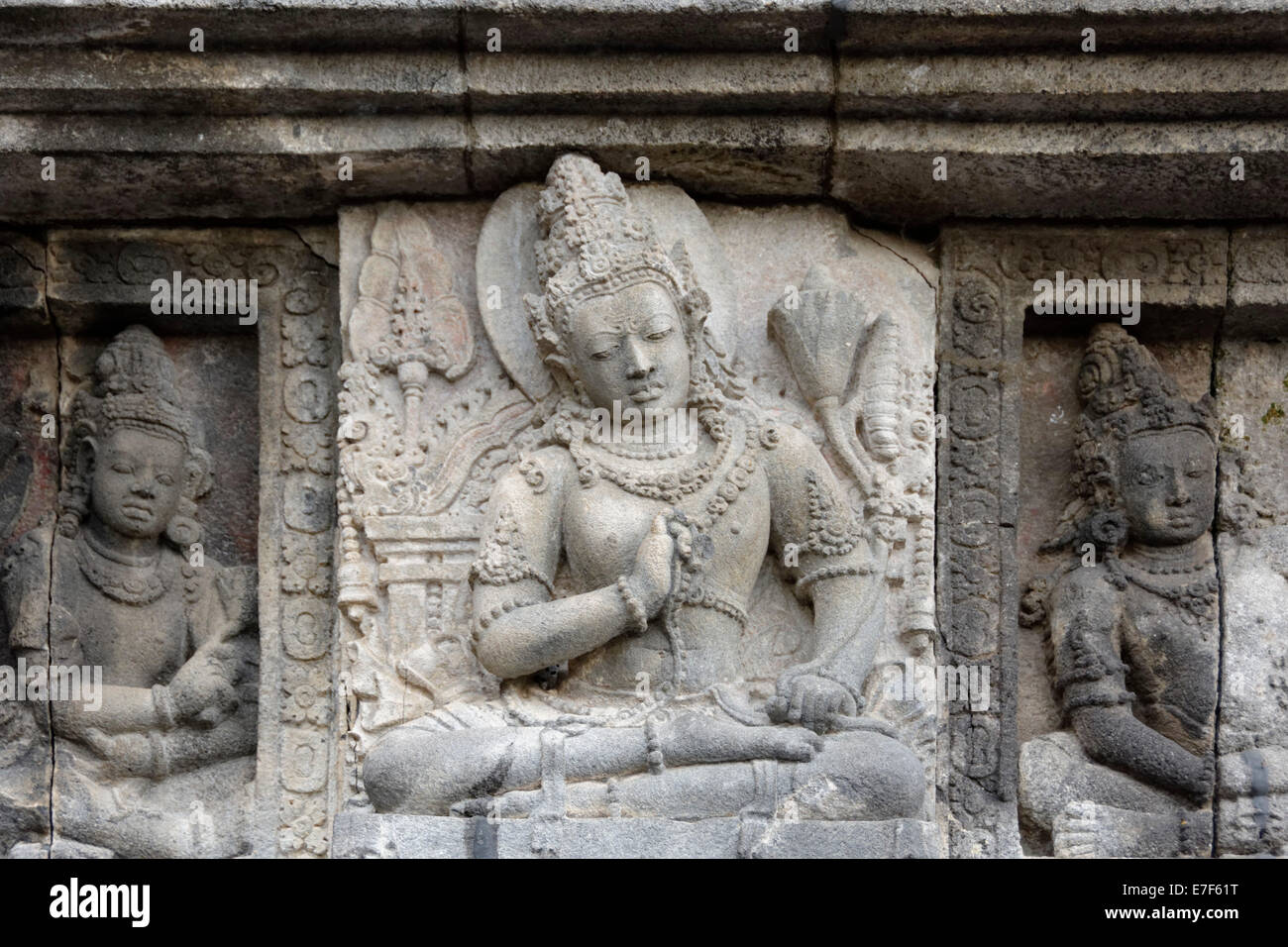 Relief, Prambanan Temple Complex, Yogyakarta, Java, Indonesia Stock ...