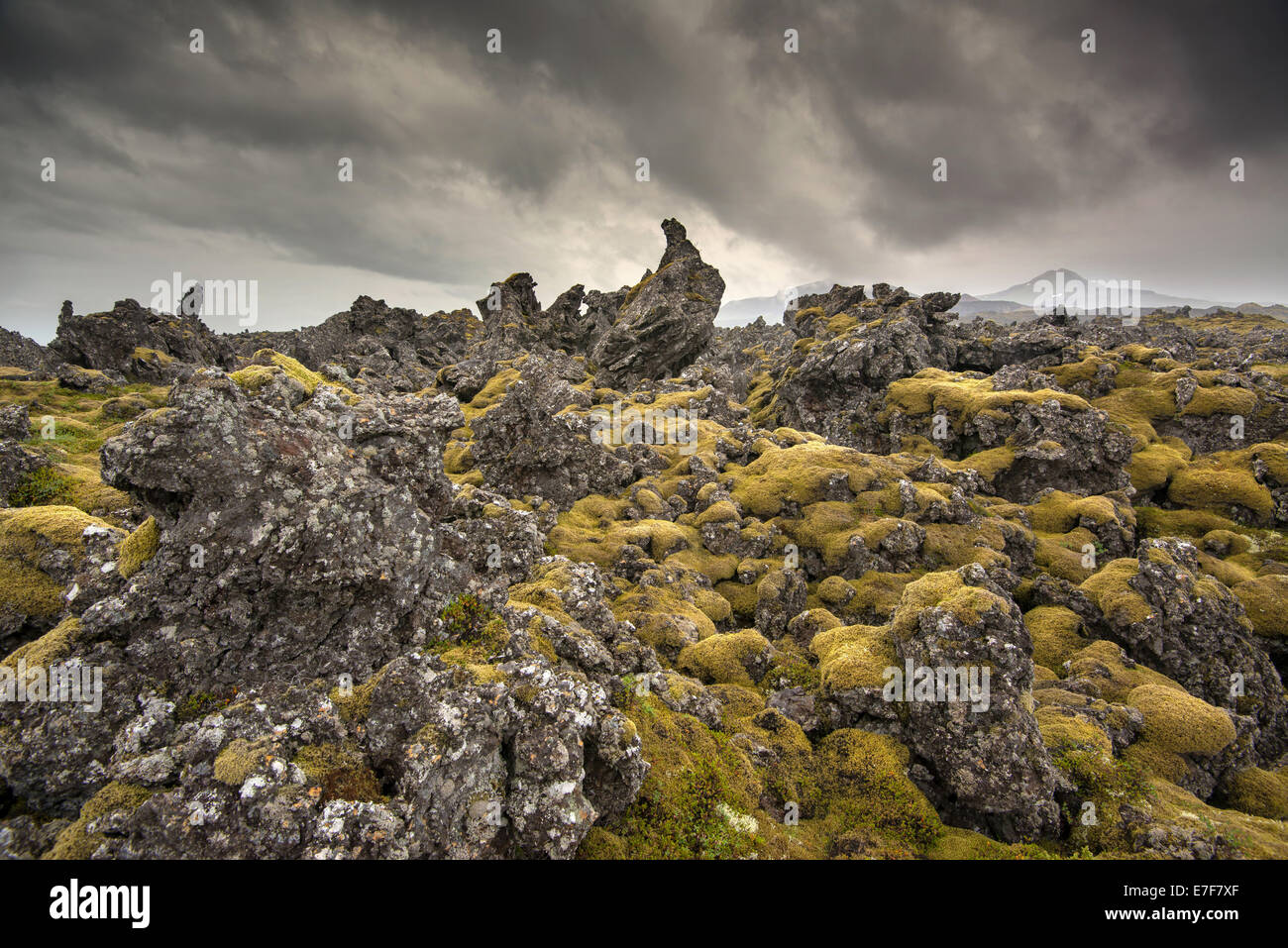 Dramatic rocky and volcanic landscape in Iceland Stock Photo - Alamy