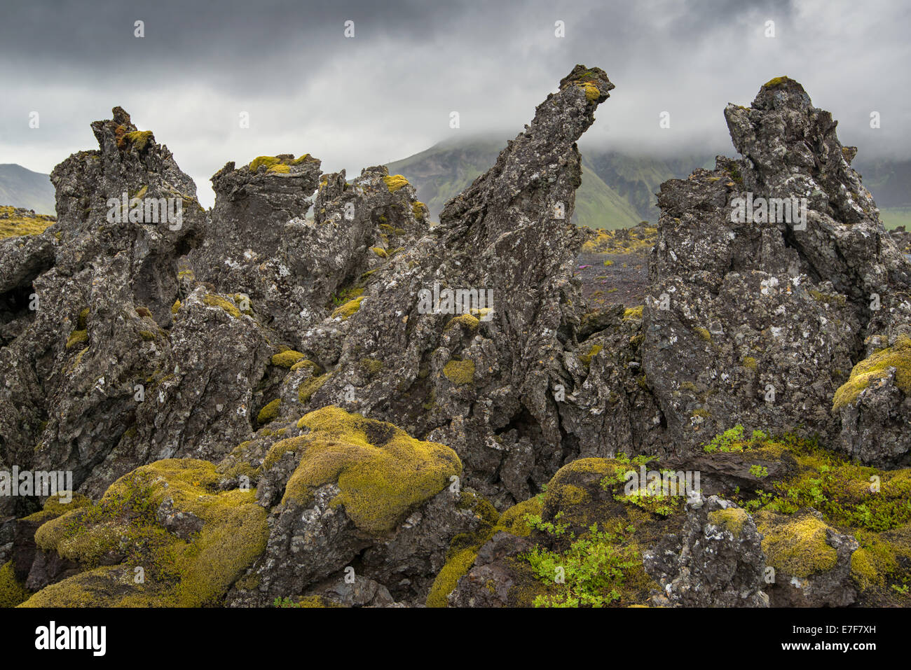 Dramatic rocky and volcanic landscape in Iceland Stock Photo - Alamy