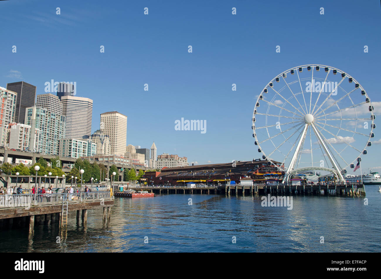 The Seattle Great Wheel Stock Photo - Alamy