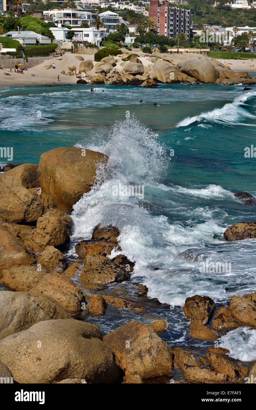 South Africa, Cape Town, waves and rocks Stock Photo - Alamy