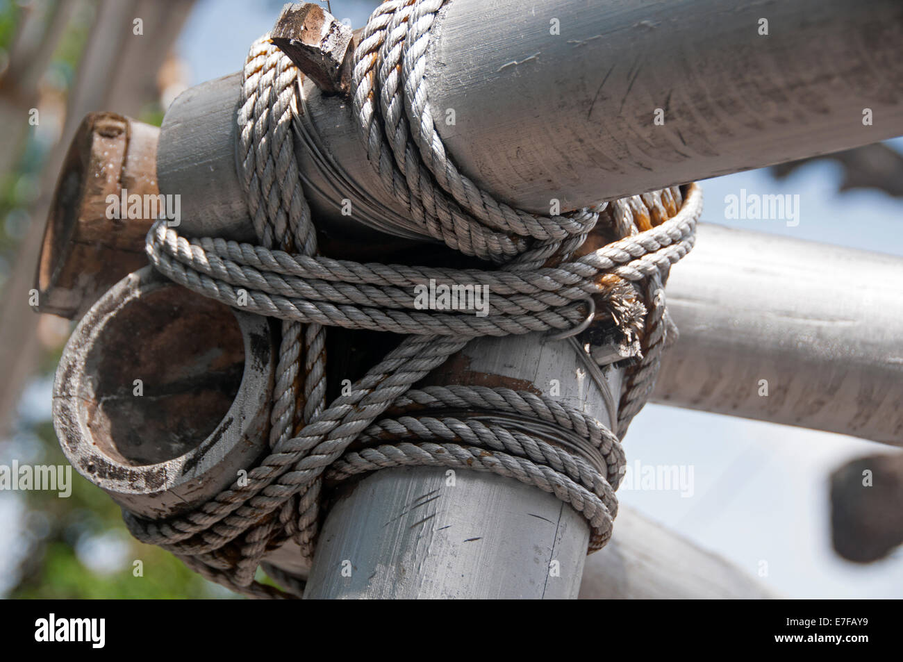 Bamboo platform hi-res stock photography and images - Alamy