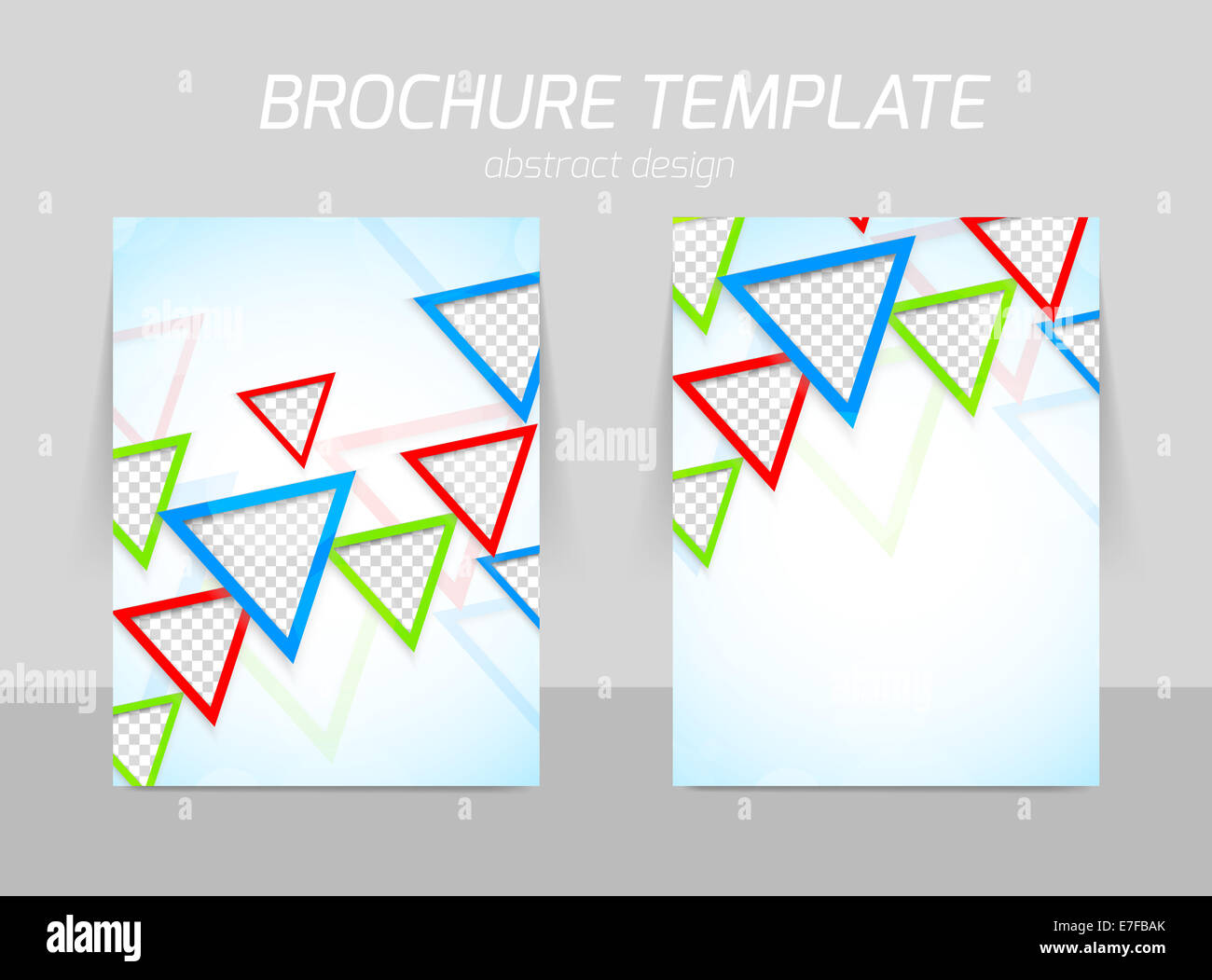Flyer template back and front design Stock Photo - Alamy